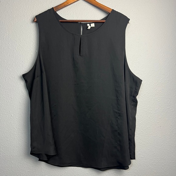 Cato | Tops | Cato Black Sleeveless Blouse Top Keyhole Accent Plus Size ...